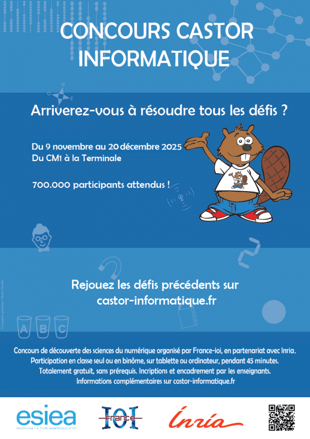 Concours Castor 2025 - Collège Blaise Pascal